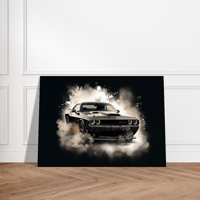 Dodge Challenger Hellcat Poster Muscle Car Art Print Man Cave Decor - Etsy