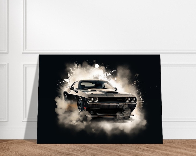 Custom Challenger SRT Hellcat Inspired Wall Art - Etsy Canada