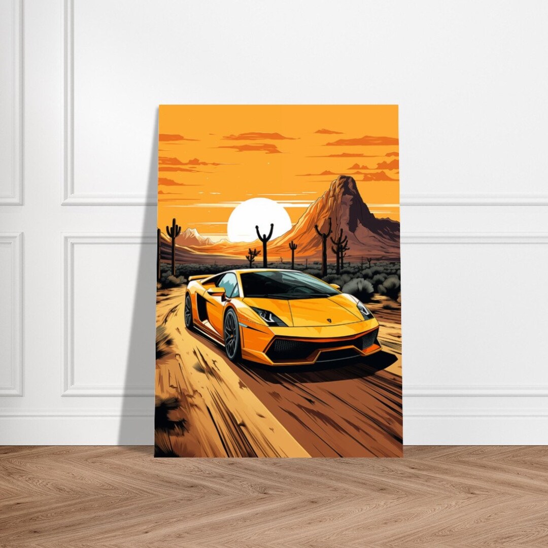 Lamborghini Gallardo Poster - Sleek Supercar Wall Art Print - Etsy