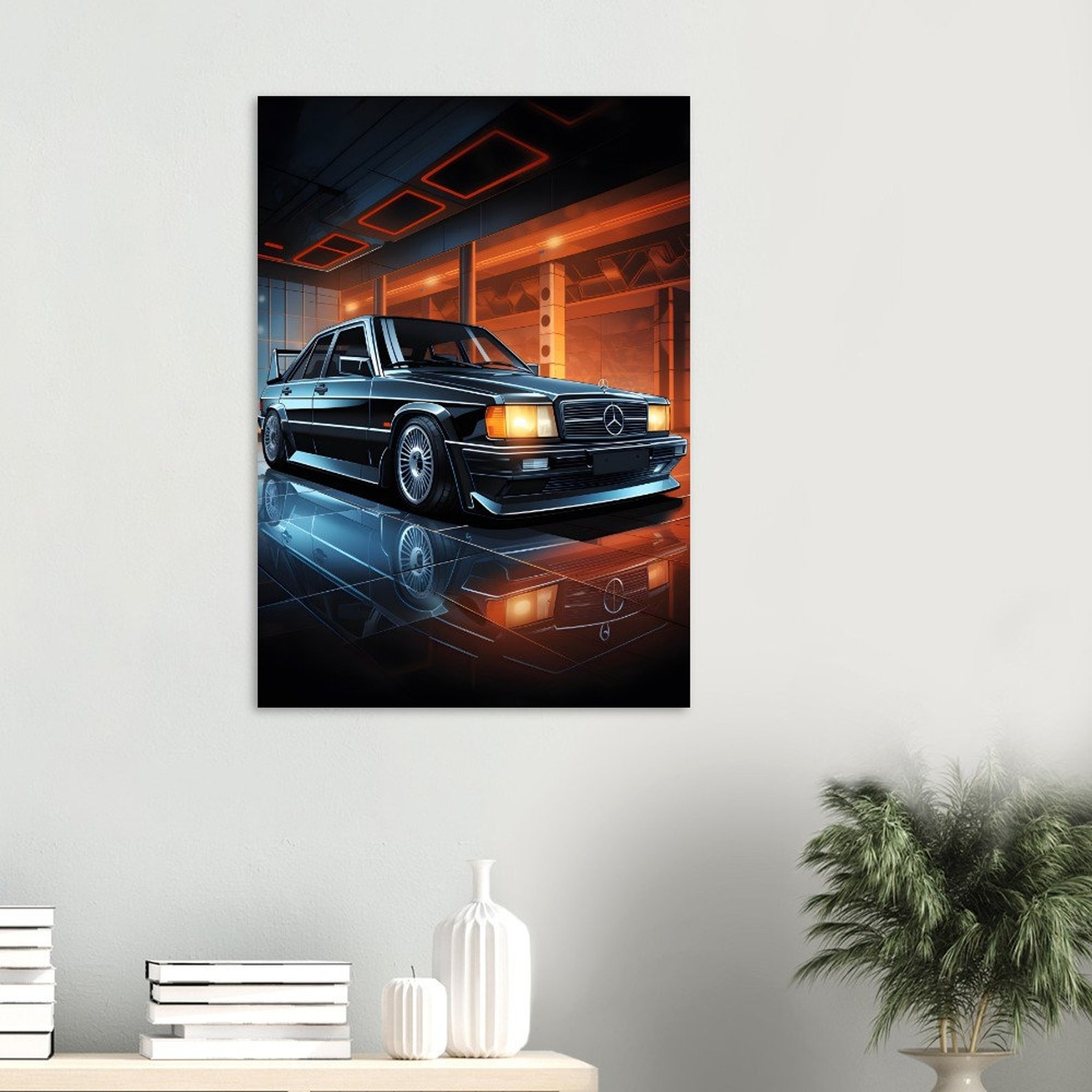 Mercedes-benz 190E EVO 2 Poster - Vintage Car Art Print - Automotive Wall Decor - Etsy