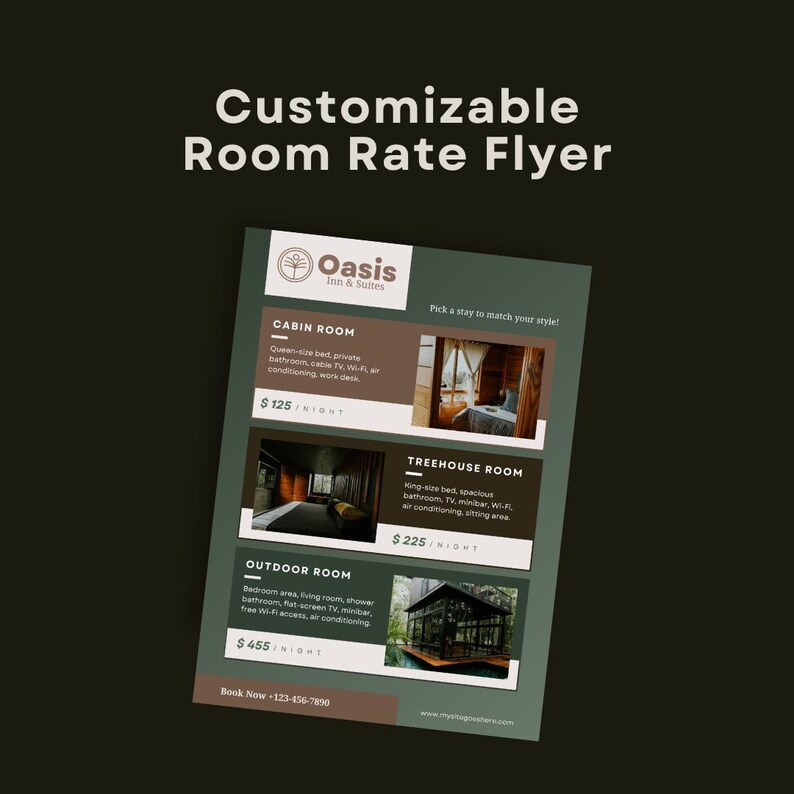 Oasis Hospitality Brand | Canva Website & Social Media Templates for ...