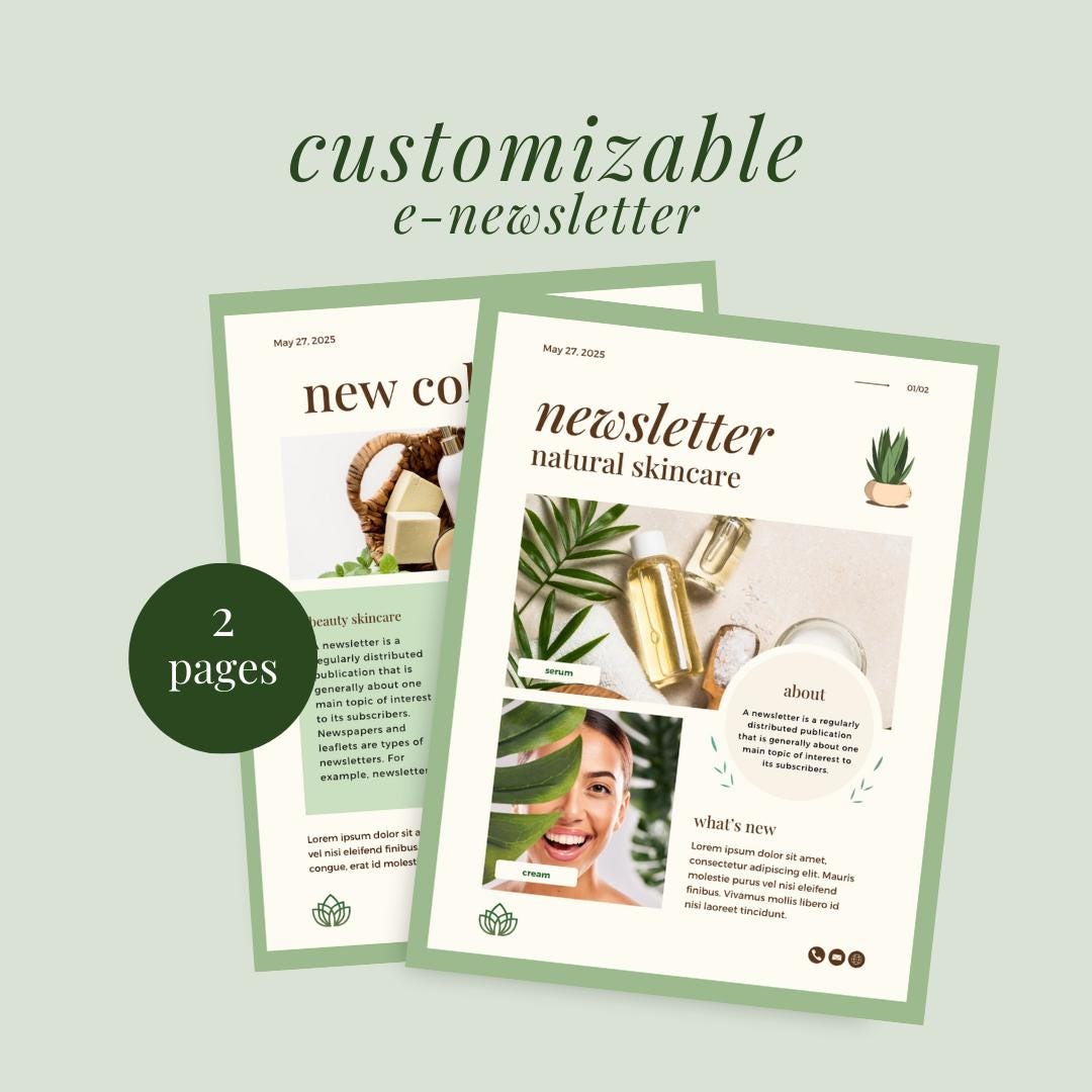 Natural Green Wellness | Canva Website & Social Media Templates for ...