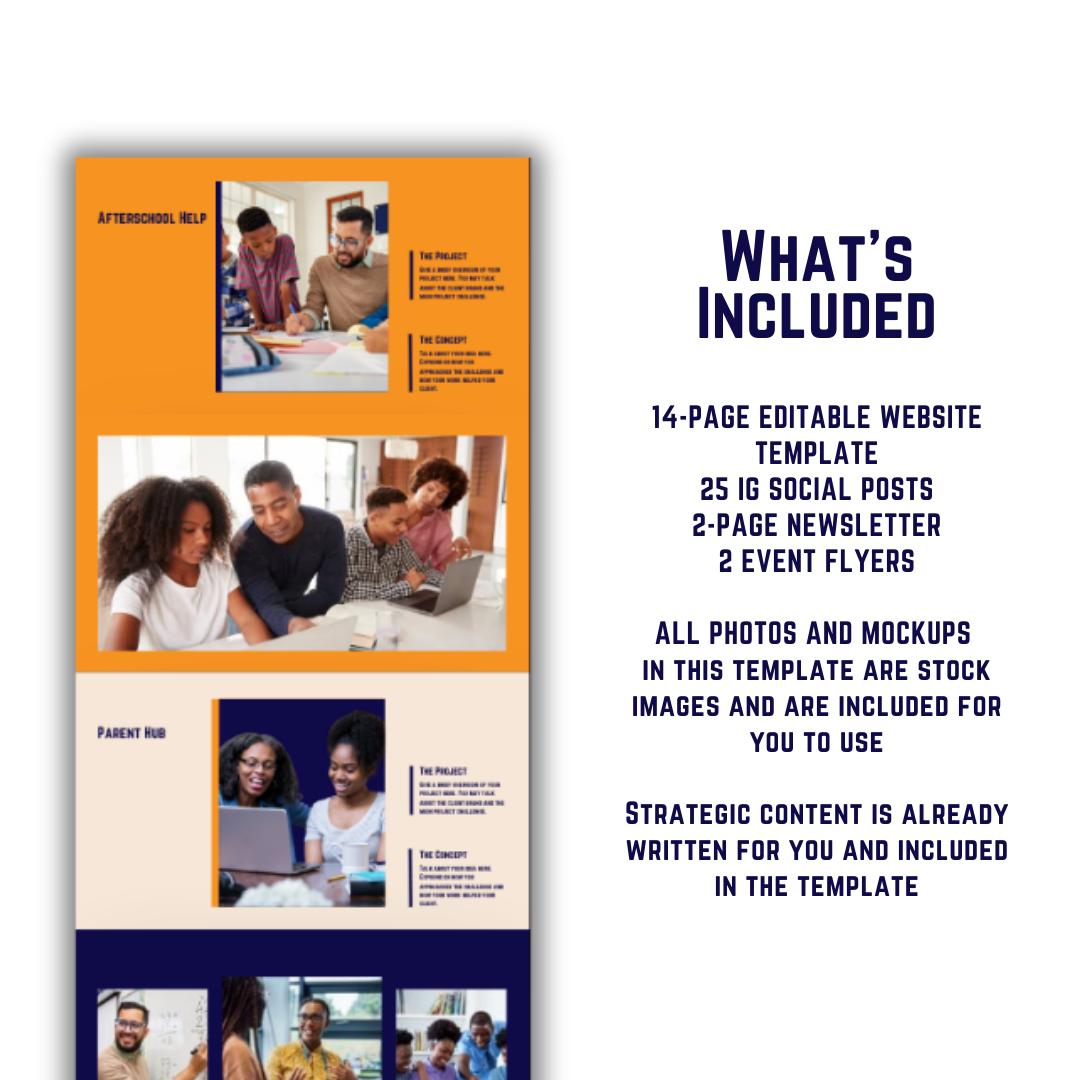 The Lion School Class Dojo & Canva Website Templates for Educators - Etsy