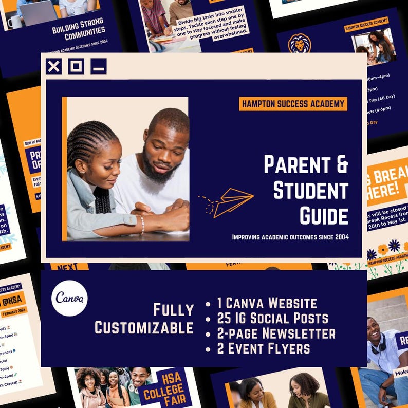 The Lion School Class Dojo & Canva Website Templates for Educators - Etsy