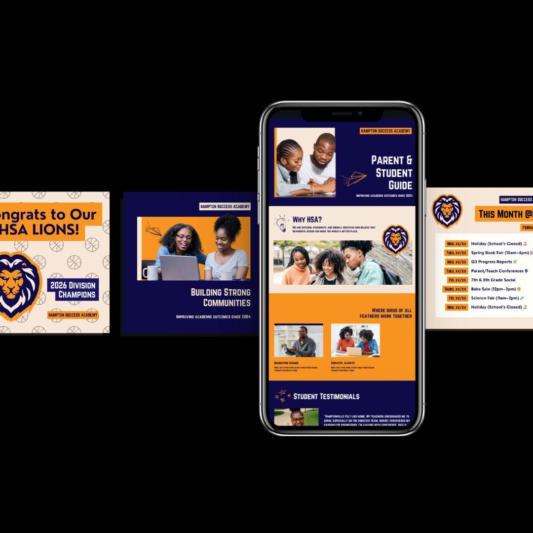 The Lion School | Class Dojo & Canva Website Templates for Educators - Etsy