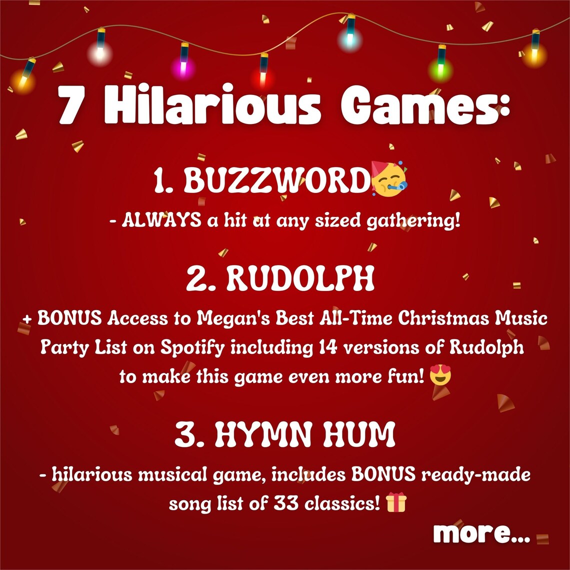 7 Hilarious Holiday Games Guide for Parties & Networking Events - Etsy