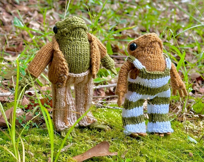 Frog and Toad Knitted - Etsy