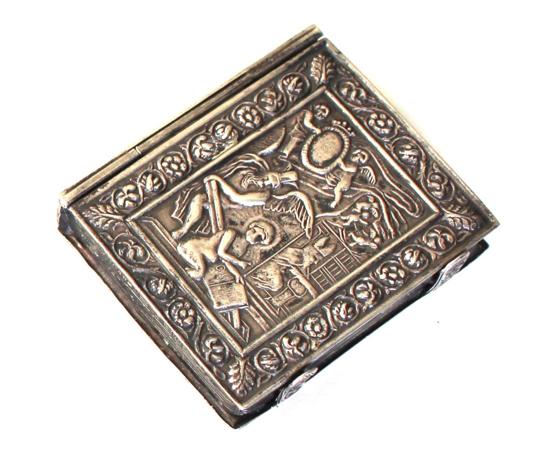 Vintage Bible Book Silver Box Miniature Silver Bible Book Box Sweden - Etsy