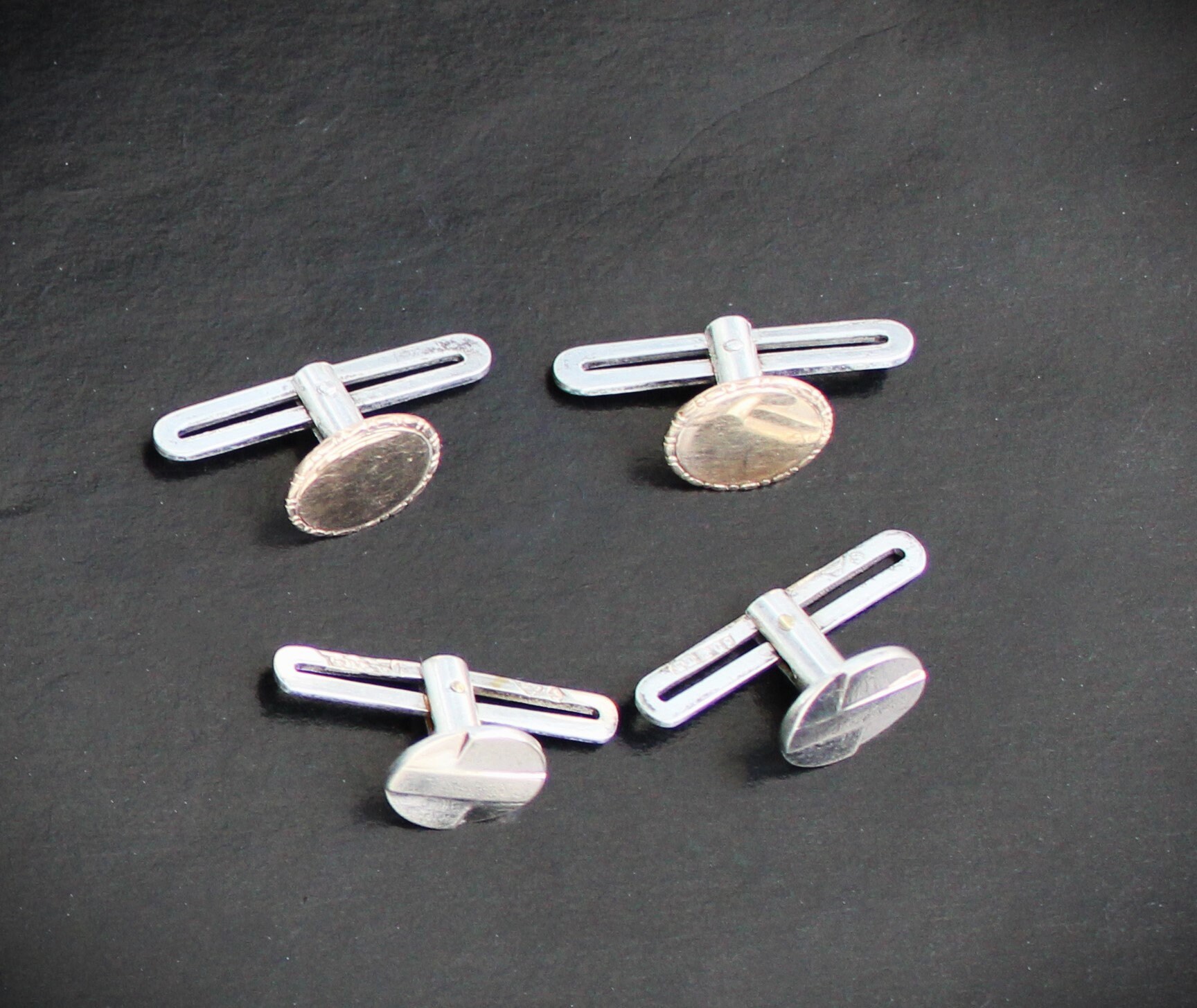 1960s 4 Vintage Gilt Silver Shirt Buttons Sweden - Etsy