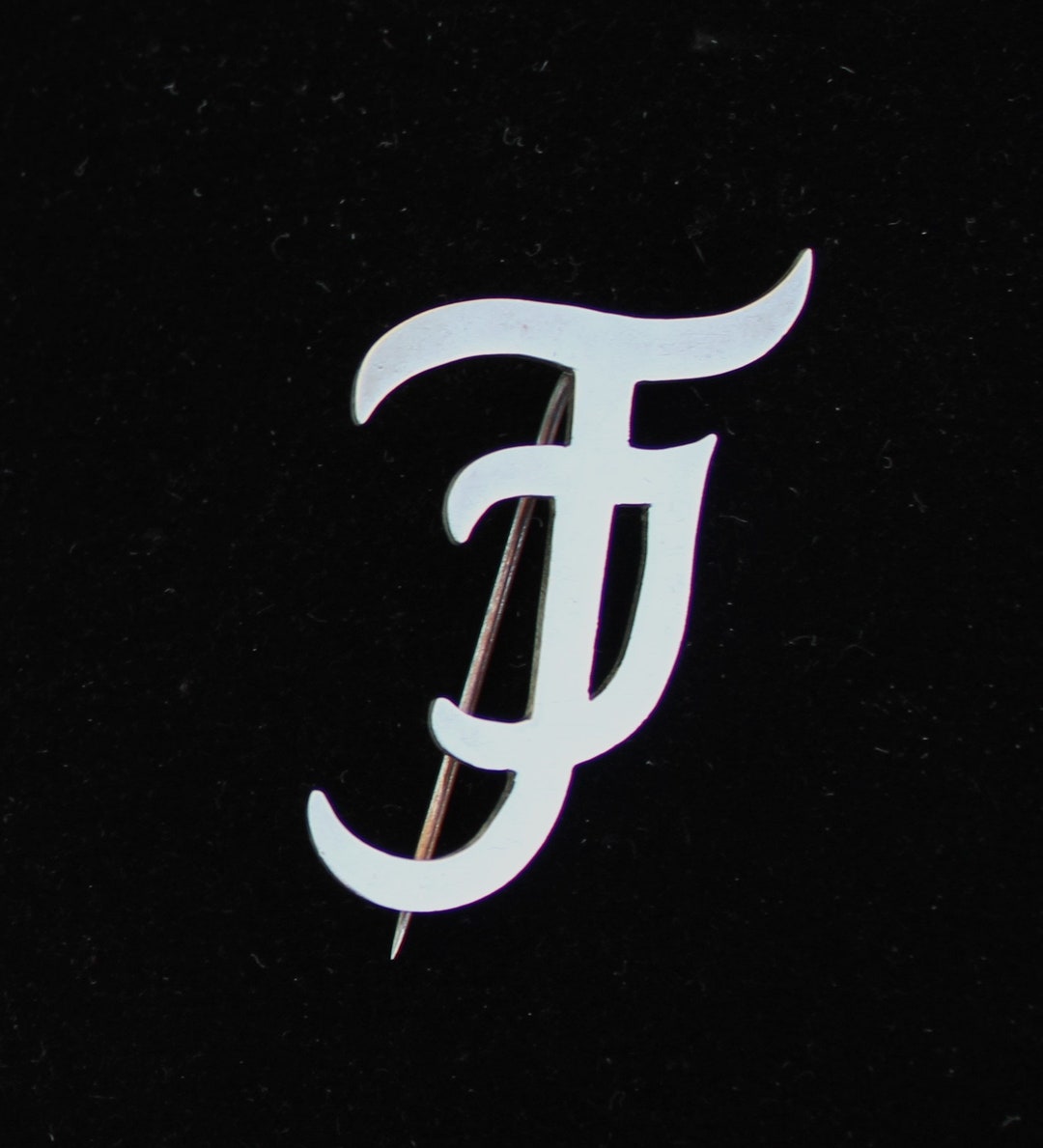 Vintage TJ Initials Silver Brooch Logo Monogram Brooch Sweden - Etsy