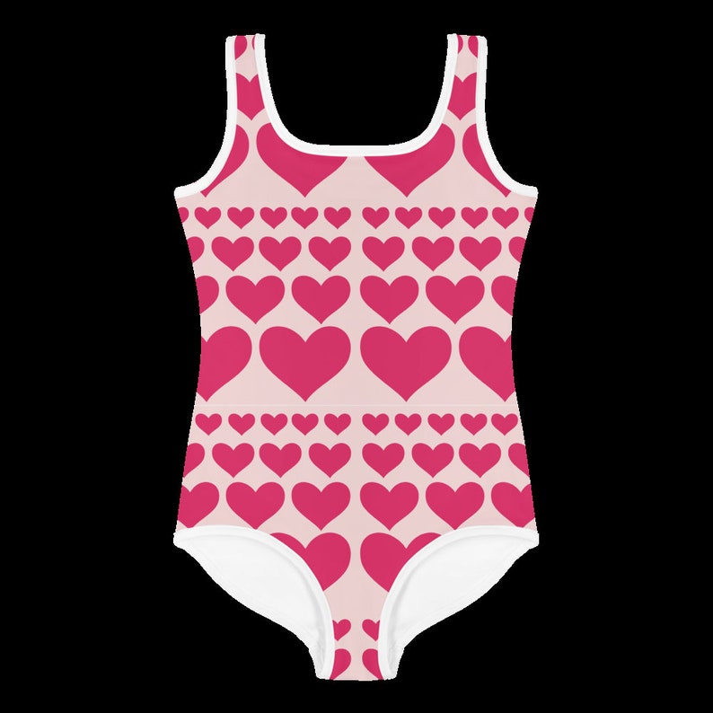 Hearts Kids Swimsuit, Toddlers Swimsuit, Girls One Piece Swimsuit - Etsy
