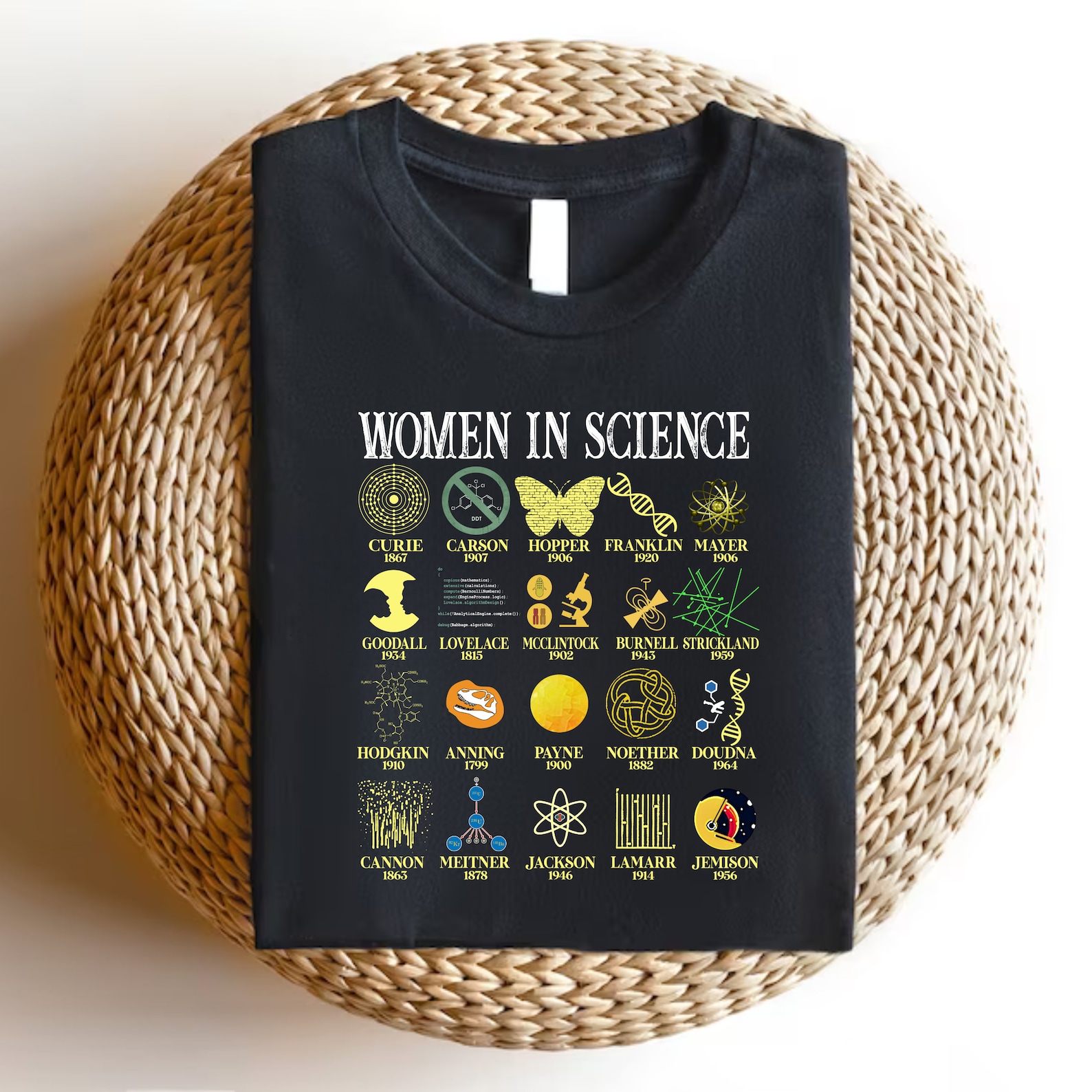 Retro Women in Science T-shirt Gift for Science Teacher Vintage Science ...