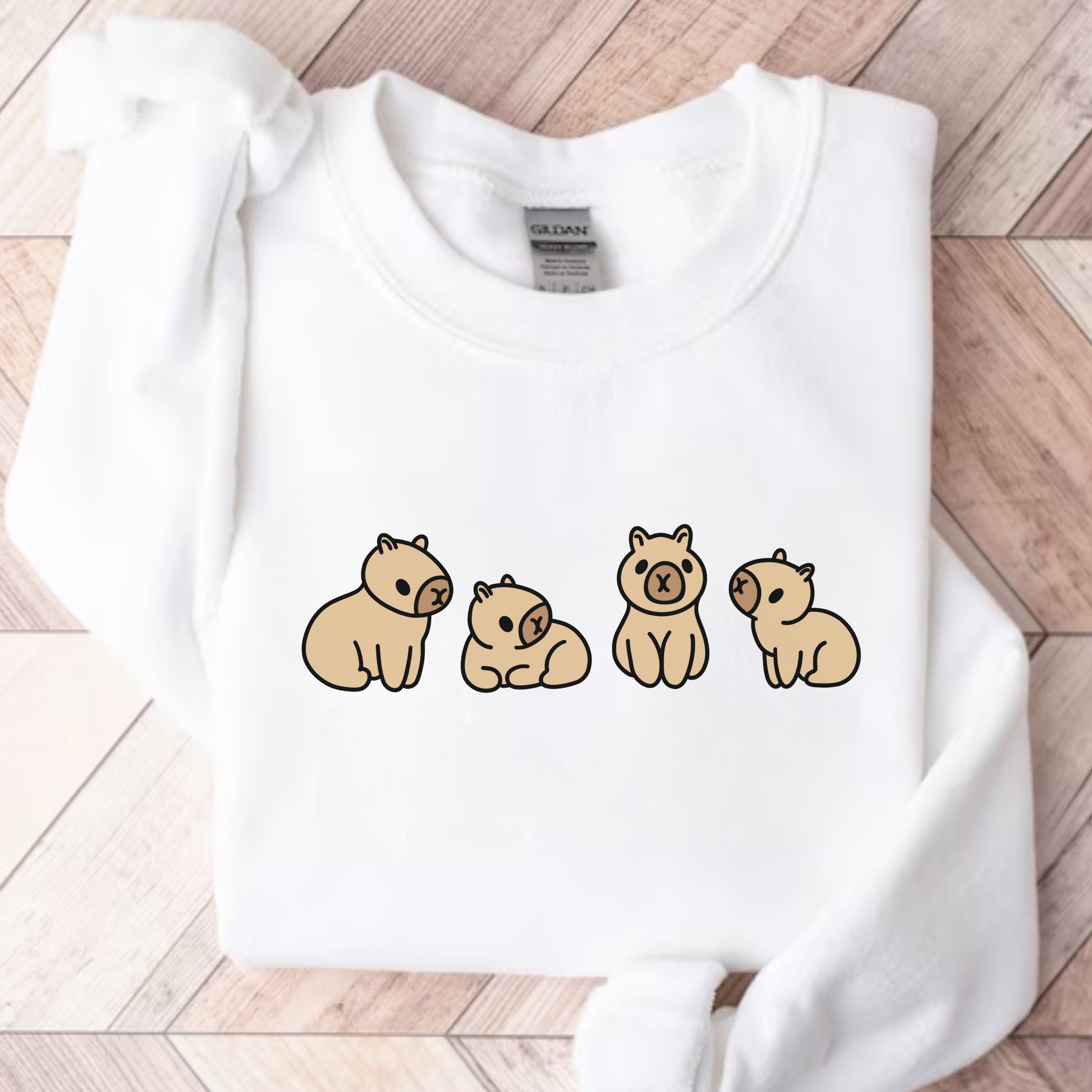 Capybara Sweatshirt, Capybara Clothing, Christmas Capybara Shirt ...