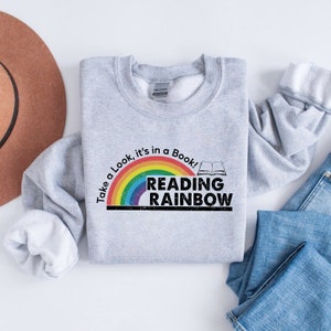 Reading Rainbow T Shirt, Reading Rainbow Shirt, Rainbow Book Shirt ...