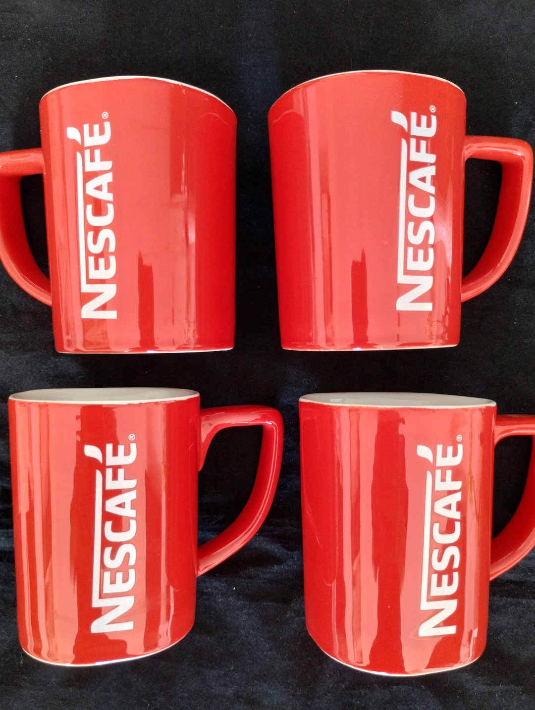 4 Brand New LARGE Nescafe Instant Coffee Red 12 Oz Cup Mug - Etsy