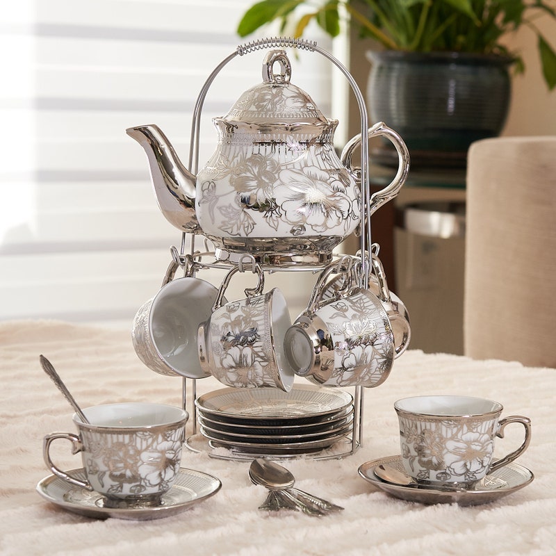Silver Tea Set - Etsy