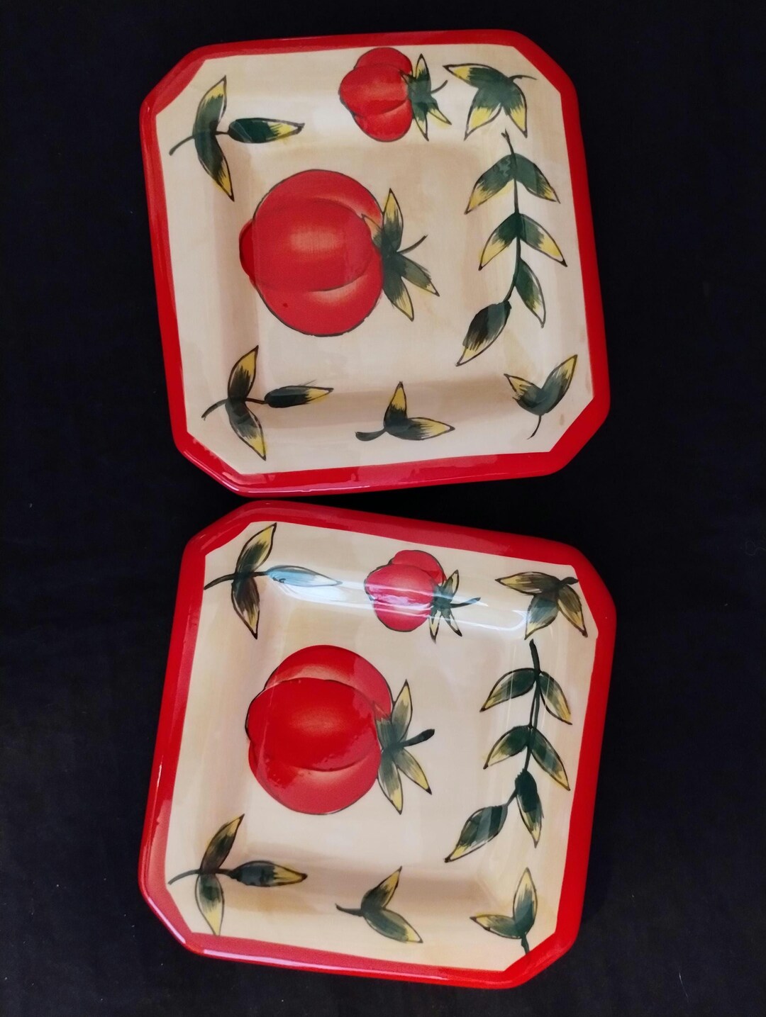Ceramic Olive Oil Dipping Plate - Set of Two 6 " Plates - Etsy