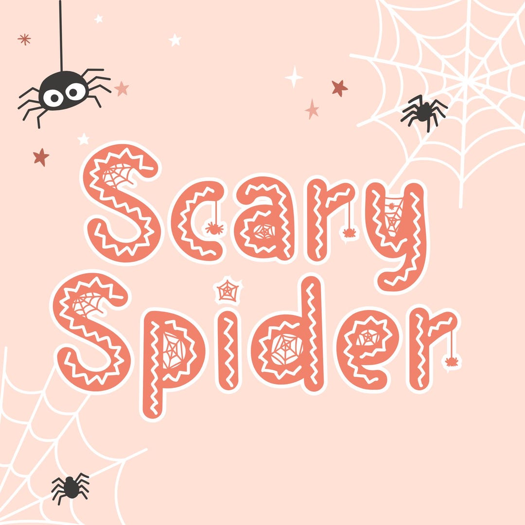 Halloween Font, Spider Web Font, Halloween Letters, Scary Font, Digital ...