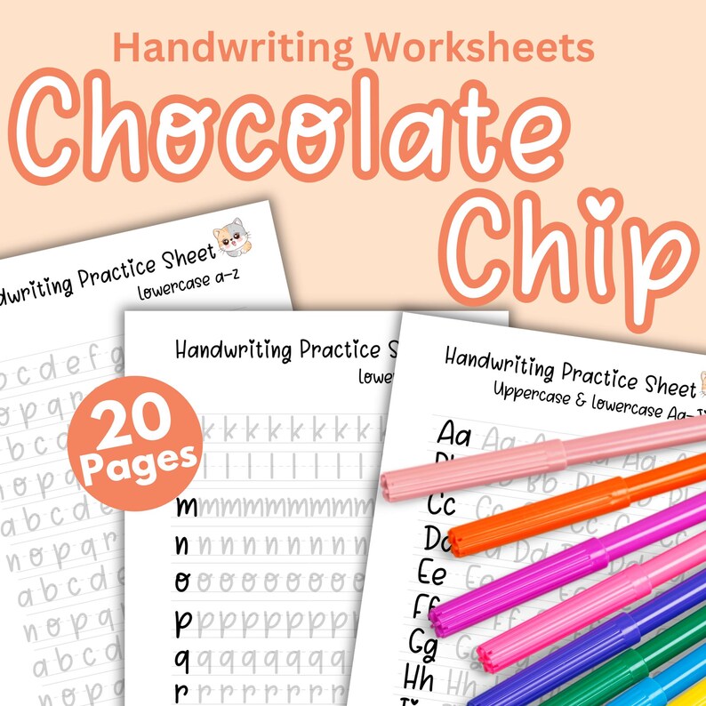Handwriting Practice Sheets, Printable Handwriting Worksheets, Alphabet ...