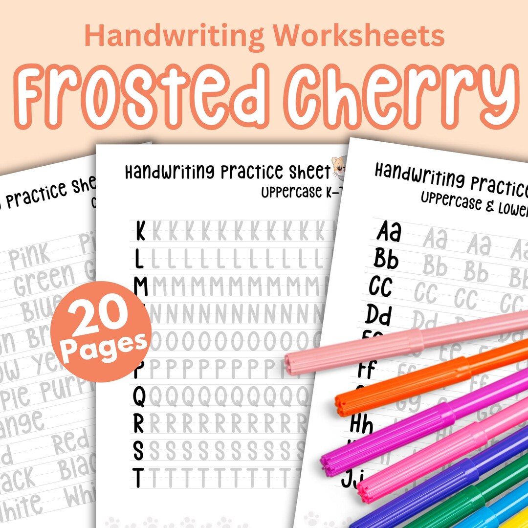 Handwriting Practice Sheets, Printable Worksheets, Alphabet Writing ...