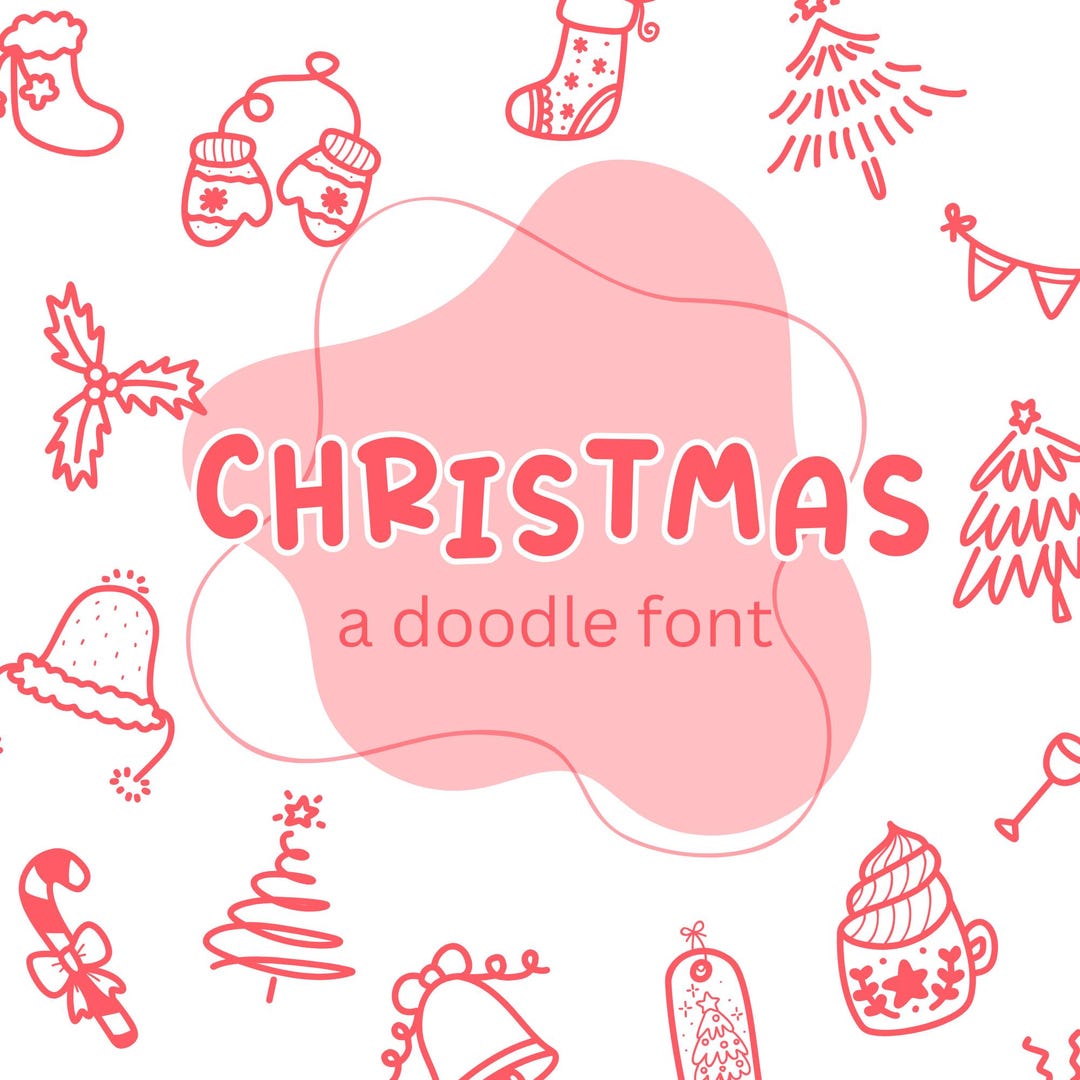 Doodle Font, Hand Drawn Doodle Font, Cute Doodle Font, Dingbat Font ...