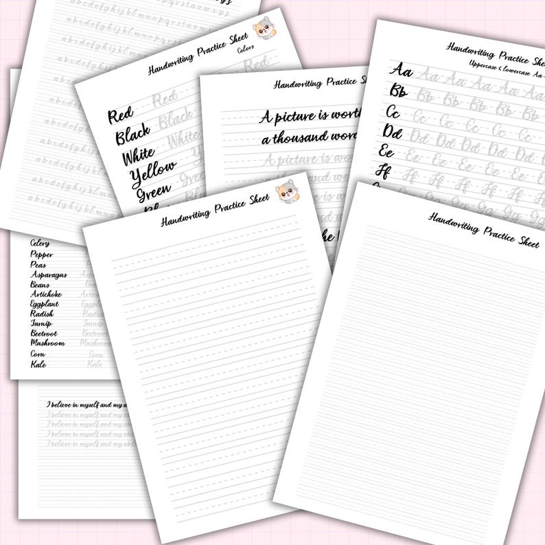 Cursive Handwriting Practice Sheets, Neat Handwriting Practice Sheets ...