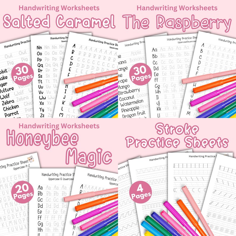 Neat Handwriting Practice Sheets Bundle Printable Handwriting Worksheet ...