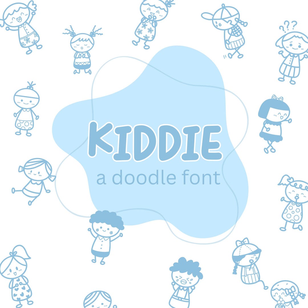 Doodle Font, Procreate Fonts, Hand-drawn Doodle Font, Cute Doodle Font ...
