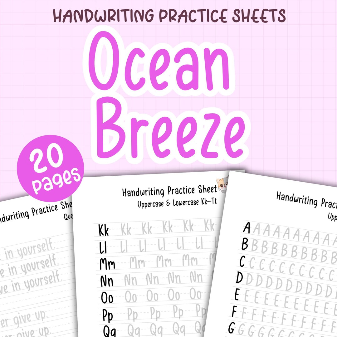 Neat Handwriting Practice Sheets,printable Handwriting Worksheet ...