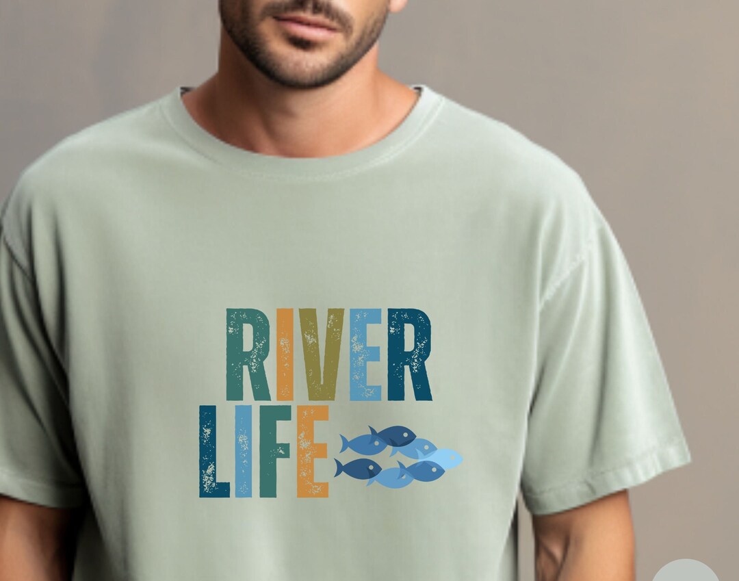 RIVER LIFE SHIRT Outdoorsy Gift Vacay Mode Shirt River Fishing ...