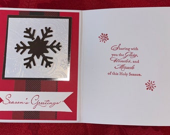 Pack of 6 Beautiful Handmade One of a Kind Christmas Cards - Etsy