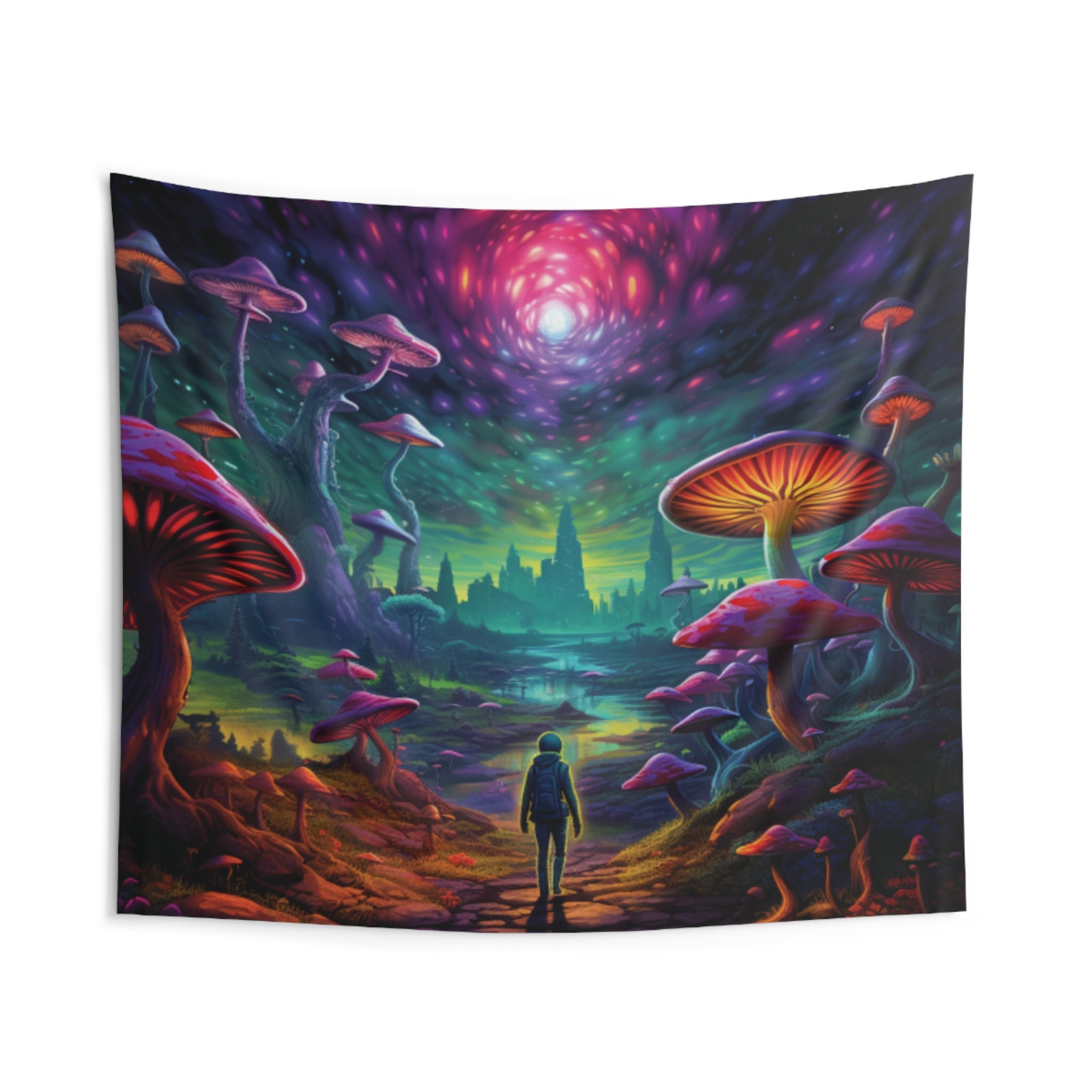 Trippy Otherworldly Psychedelic Portal: Alien Wall Art Tapestry - Etsy