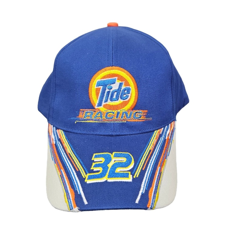 NASCAR Tide Racing Blue Cap Hat #32 Ricky Craven Snap Back Downy ...