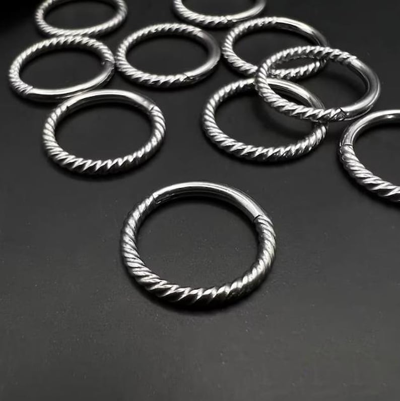 10 Set Multi Ring Stack for Stretched Ears.stackable Gauges - Etsy