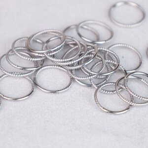 10 Set Multi Ring Stack for Stretched Ears.stackable Gauges Jewelry/ Alternative.twist Rope ...