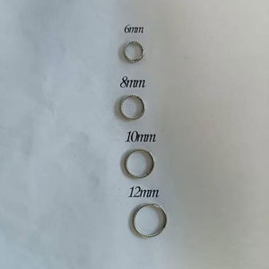 10 Set Multi Ring Stack for Stretched Ears.stackable Gauges Jewelry/ Alternative.twist Rope ...