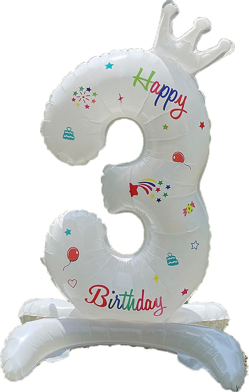 Number 8 Crown White Birthday Balloon Party Decorations - Etsy