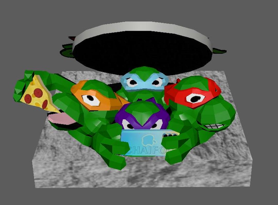 Papercraft-ninja Turtles - Etsy