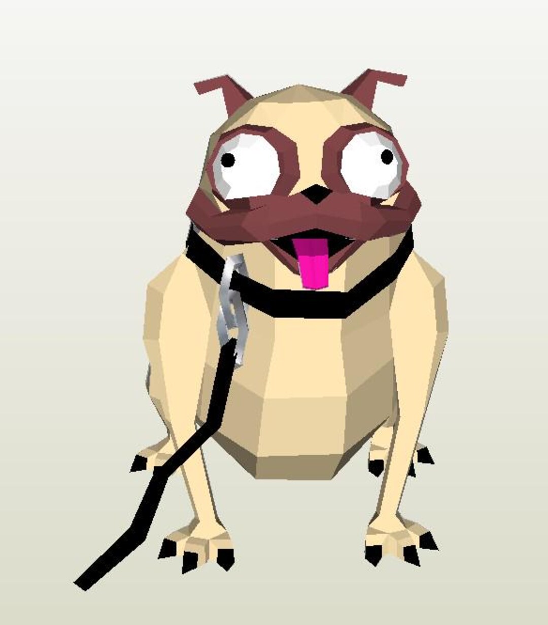PAPERCRAFT-PUG DOG - Etsy UK
