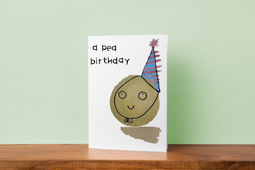 A Pea Birthday - Birthday Card - Punny Birthday Card - Etsy