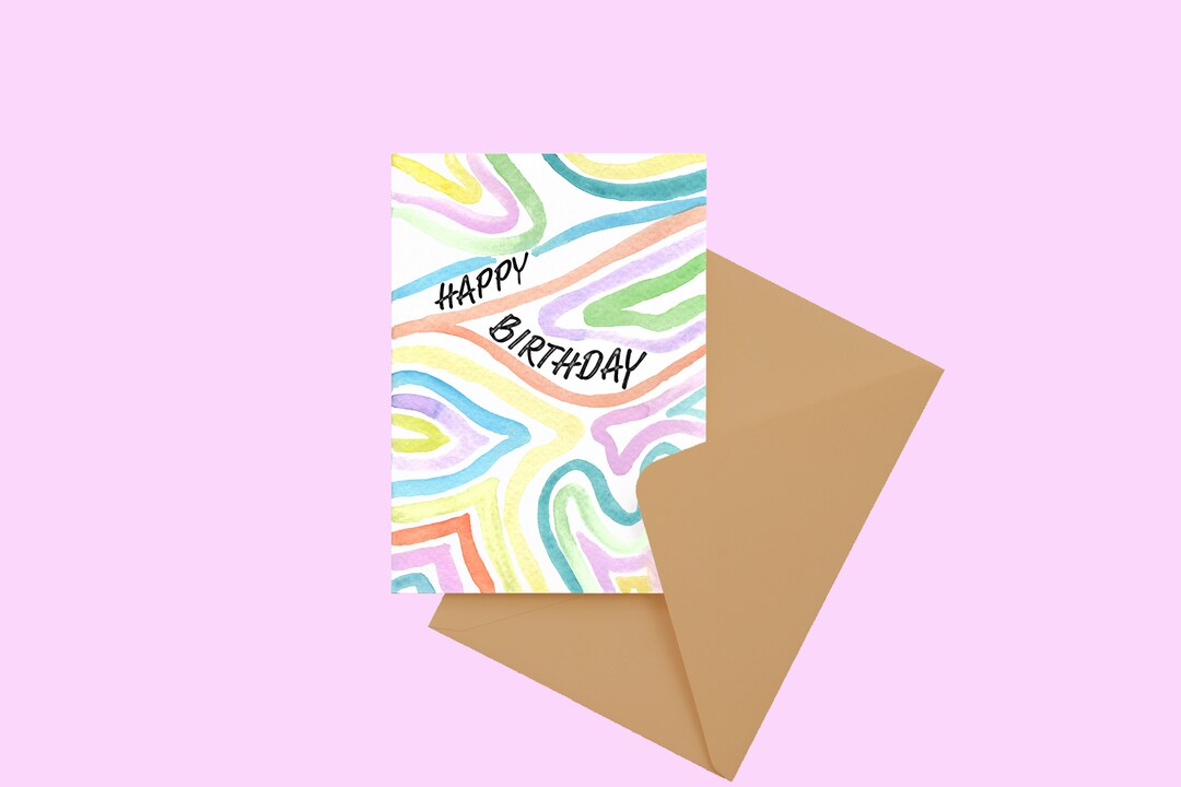 Happy Birthday Card - Funky Birthday Card - Etsy