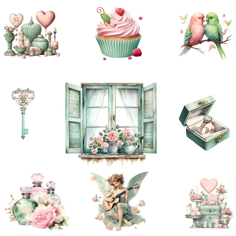 Clip Art Bundle PNG Transparent Background Instant Digital Download ...