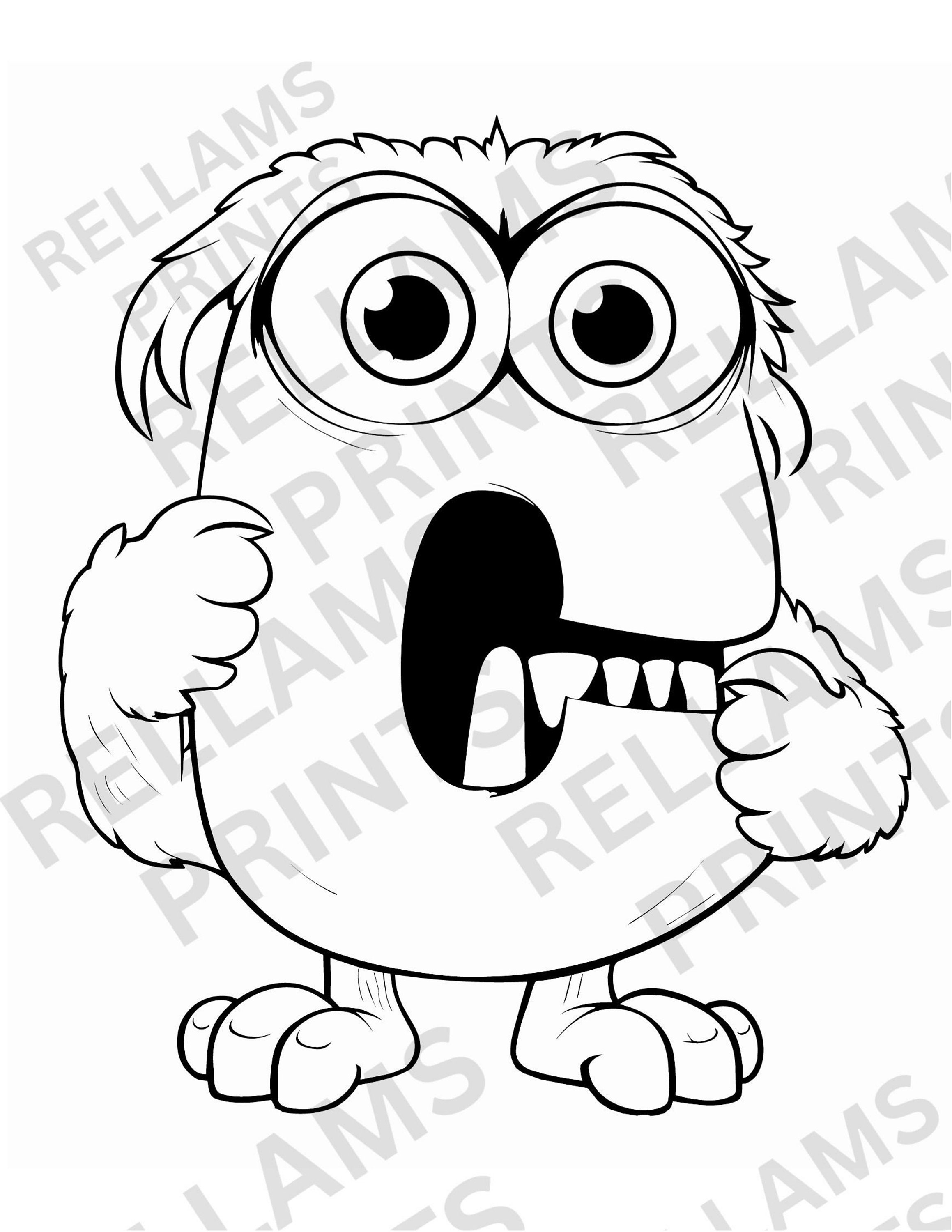 Monster Alphabet Colouring Pages for Kids, 26 Fun Pages to Color in ...