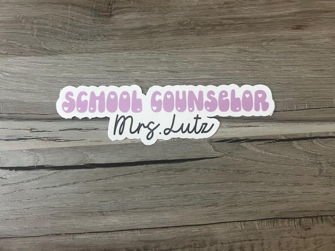 Personalized School Counselor Sticker | School Counseling Stickers ...