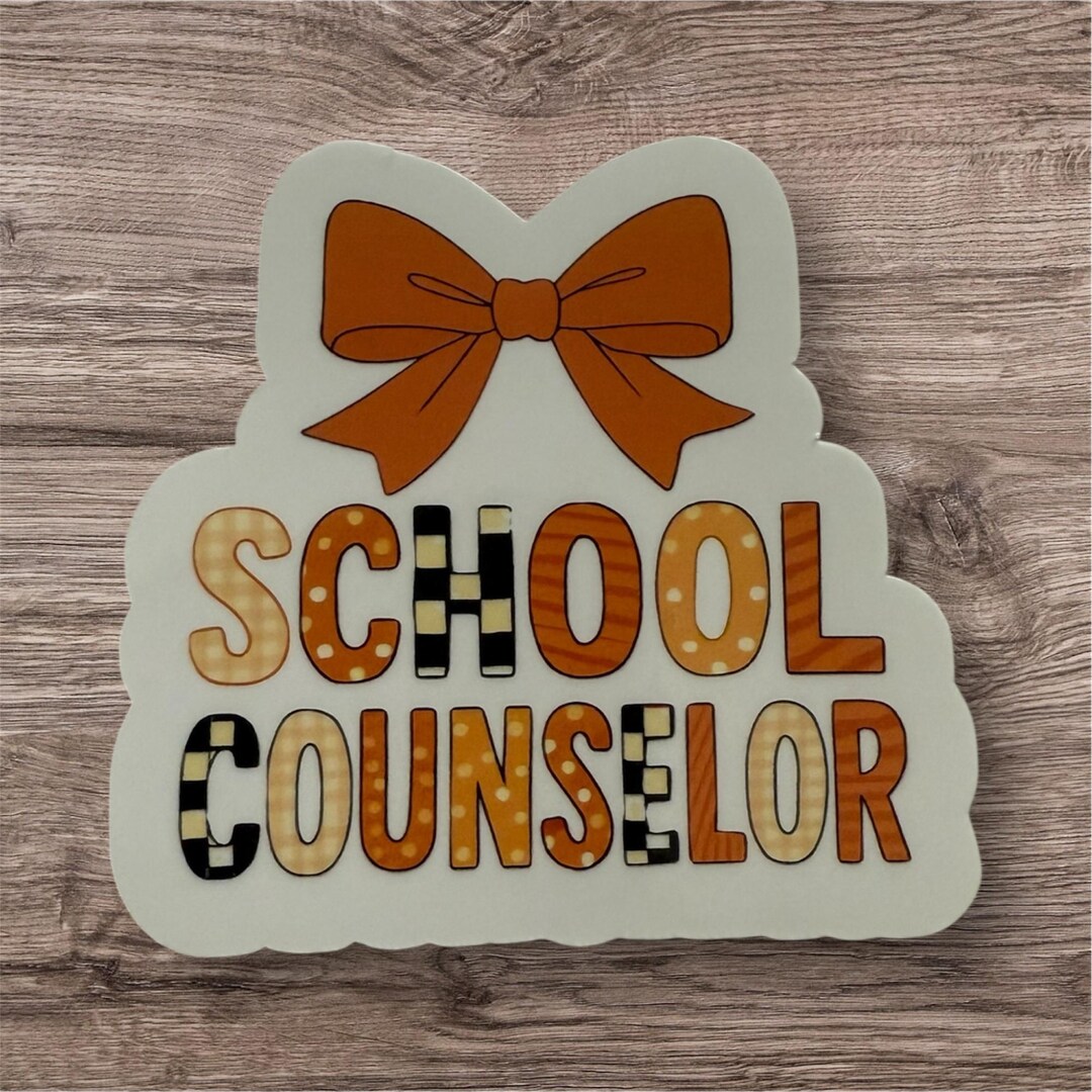 School Counselor Sticker: Fall Color Scheme | School Counseling Sticker ...