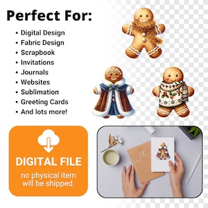 Ginger Breadman Clipart Bundle, Gingerbread Cuteness, Gingerbread ...