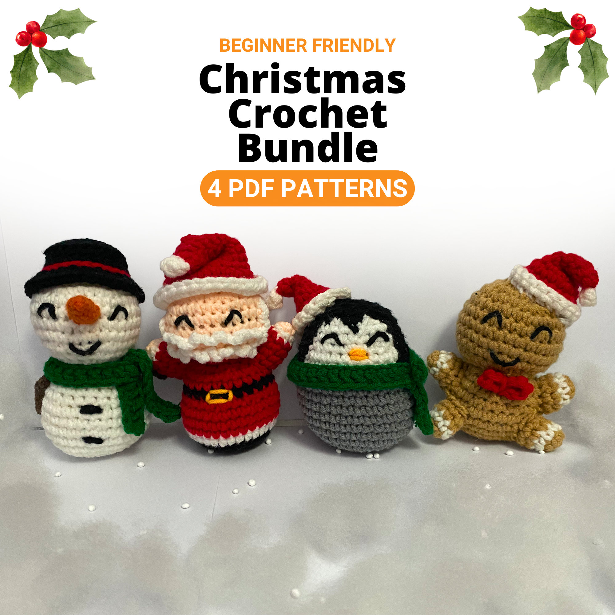 Christmas Crochet PDF Pattern Bundle, Crochet PDF Patterning ...