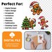 Ginger Breadman Clipart Bundle, Gingerbreadman PNG, Gingerbread People ...