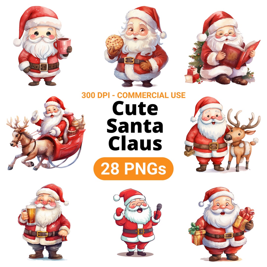 Cute Santa Claus Clipart, Santa Claus Cuteness, Santa Downloaded, Santa ...