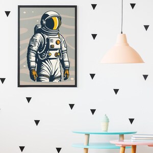 Astronaut Poster Print, Spaceman Printable Wall Art, Digital Download ...